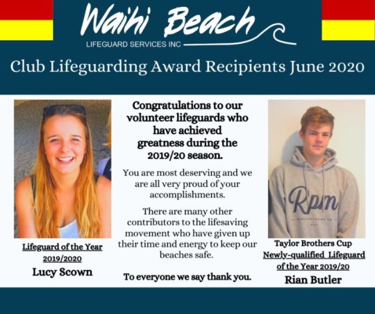 Congratulations to our Lifeguarding Award Recipients - Waihi Beach ...