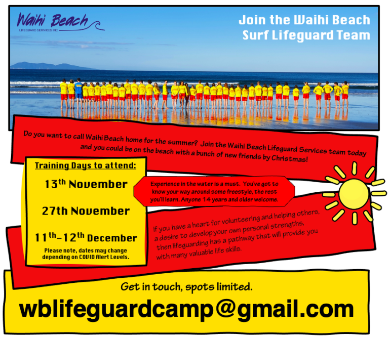 We are recruiting! - Waihi Beach Lifeguard Services